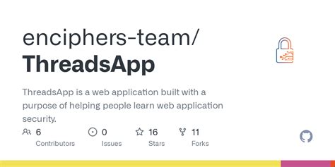 Github Enciphers Teamthreadsapp Threadsapp Is A Web Application
