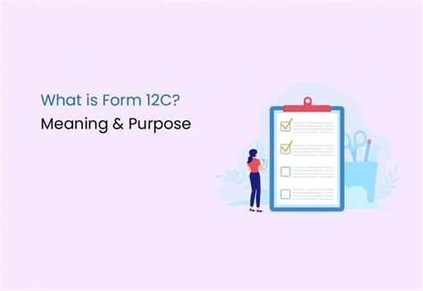 What Is Form 12c Meaning And Purpose