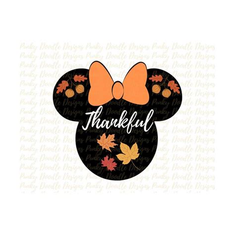 Minnie Thankful Png Minnie Fall Png Minnie Autumn Png Inspire