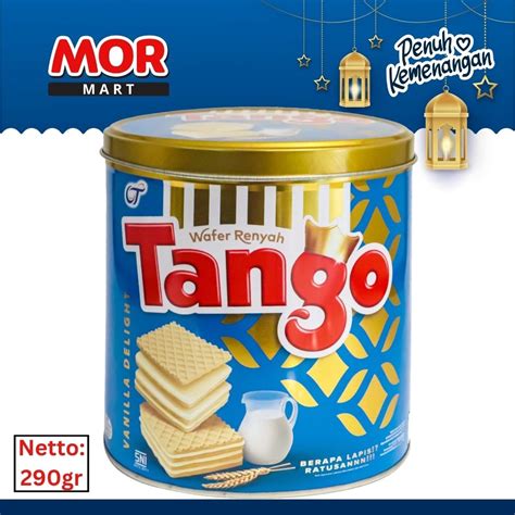 Jual TANGO Wafer Renyah Kaleng Tin 290 G Vanilla Shopee Indonesia