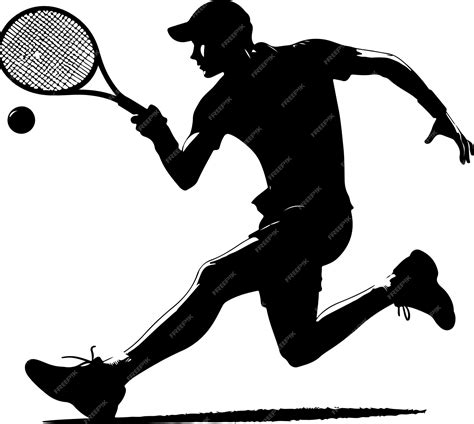 Premium Vector Vector Tennis Player Vector Silhouette Illustration