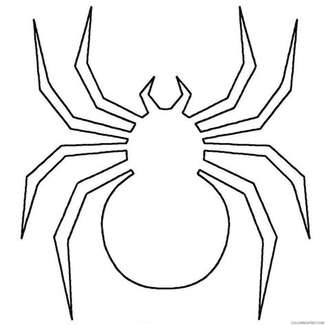 Logotipo de Araña para colorear imprimir e dibujar ColoringOnly