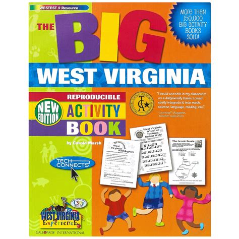 The Big West Virginia Reproducible Activity Book Grades 2 8 Mardel