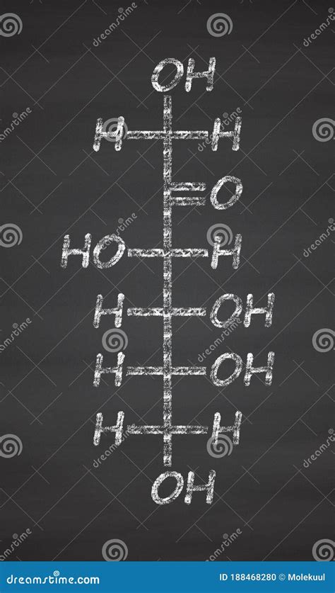 Fructose Or D Fructose Fruit Sugar Molecule Component Of High Fructose
