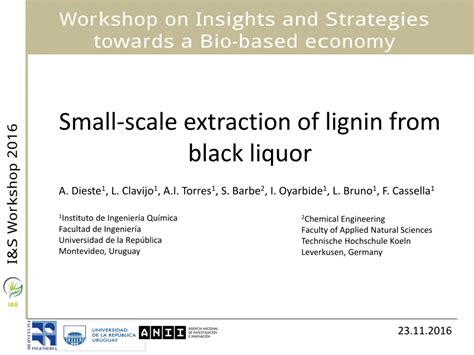 Pdf Small Scale Extraction Of Lignin From Black Liquor