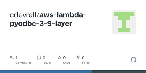 Github Cdevrellaws Lambda Pyodbc 3 9 Layer