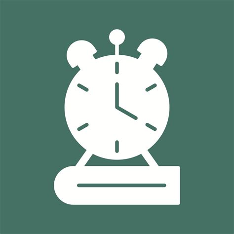 Alarm Clock Glyph Icon 20761924 Vector Art At Vecteezy