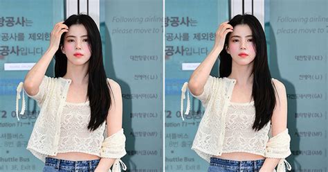 한소희 ‘시스루 카디건은 걸칠 뿐 어깨와 배꼽 섹시하게 드러낸 핫한 공항패션 틀린그림찾기