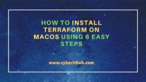 How To Install Terraform On MacOS Using 6 Easy Steps CyberITHub