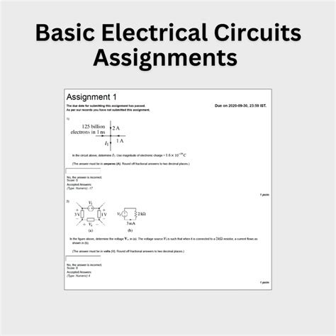 Basic Electrical Circuits Assignments Notes Le Lo