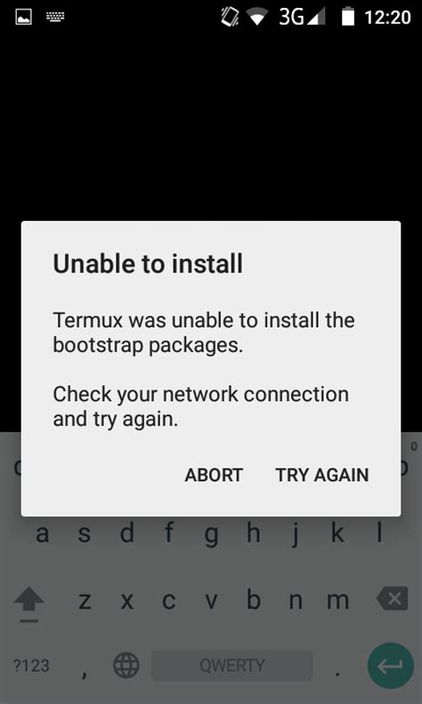 Termux Was Unable To Install The Bootstrap Packages When I Open
