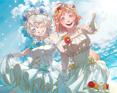 Watanabe You And Takami Chika Love Live And 1 More Drawn By Jiguang