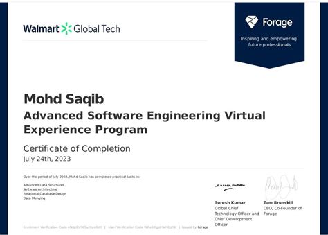 Mohd Saqib On Linkedin Advancedsoftwareengineering Virtualexperience Walmartinnovates