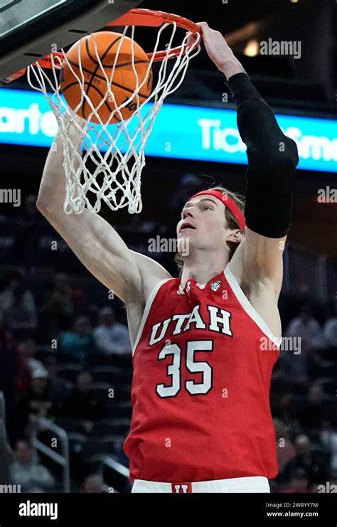 Utah Center Branden Carlson 35 Dunks Against Colorado During The