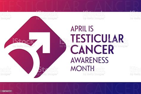 April Is Testicular Cancer Awareness Month Vector Illustration Holiday