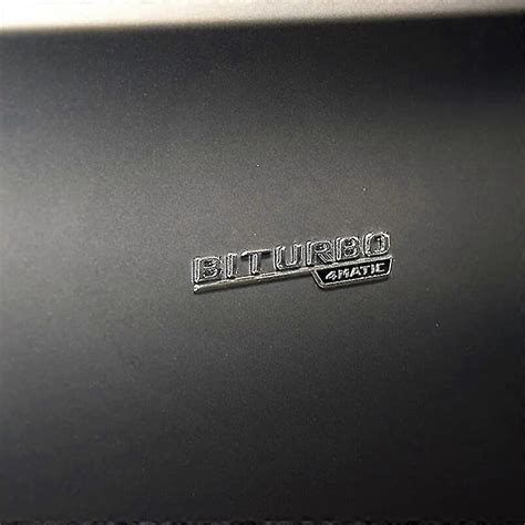 3d Abs Logo Biturbo 4matic Emblem Sticker Car Fender Badge For Mercedes