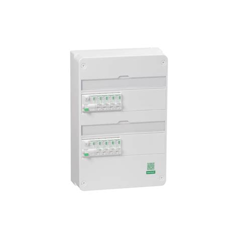 Tableau électrique équipé précâblé T1 T3 2 rangées Resi9 XE SCHNEIDER