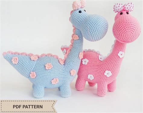 Amigurumi Pattern Monty And Myrtle The Monsters English Version Etsy