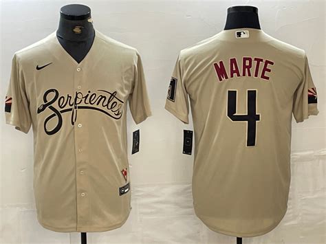 Mens Arizona Diamondback 4 Ketel Marte 2021 Gold City Connect Cool