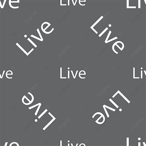 Continuous Live Symbol Pattern On Gray Backdrop Vector Illustration