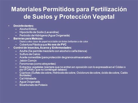 Normas de Producción Orgánica ppt descargar