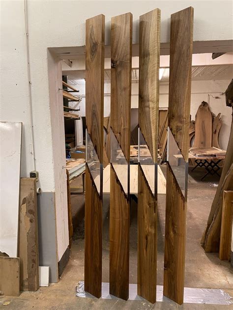 Custom Epoxy Wall Partition Wooden Resin Room Divider Kit Epoxy Resin