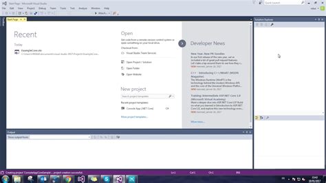 Console Vs2017 Core Youtube