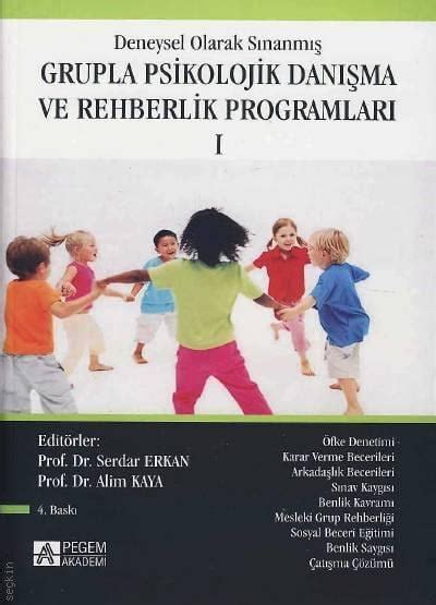 Grupla Psikolojik Danışma ve Rehberlik Programları Cilt 1 Serdar Erkan
