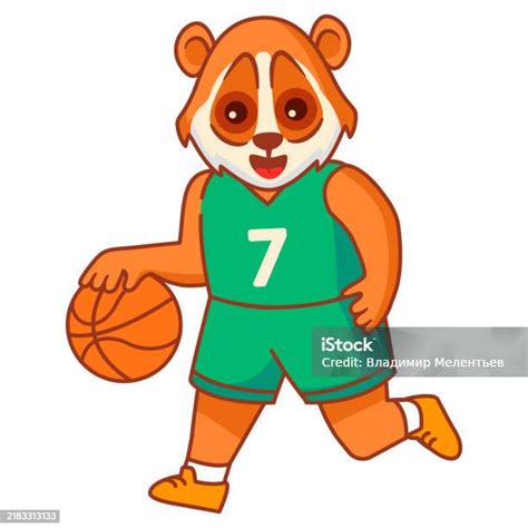 Lori Play Basketball Lori Basketball Cartoon Mascot Stock Illustration Download Image Now Istock