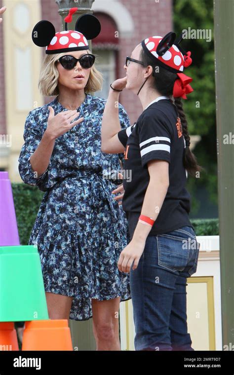 Kelly Rippa And Michael Strahan Shoot Their Show At Disneyland Los