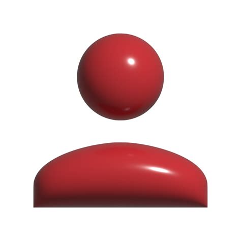3d Icon Of Man Profile 24514474 Png