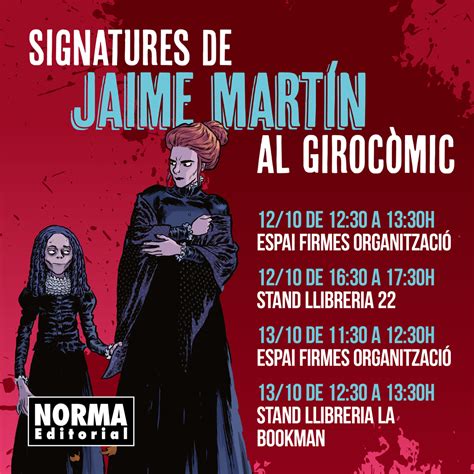 Horario De Firmas De Jaime Martín En El Girocomic