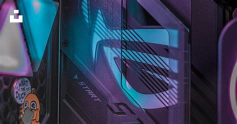 A Close Up Of A Purple And Black Computer Case Photo Free Gaming