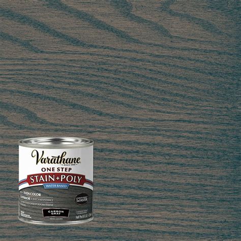Carbon Gray Varathane Stain Polyurethane Semi Gloss 384362 Half