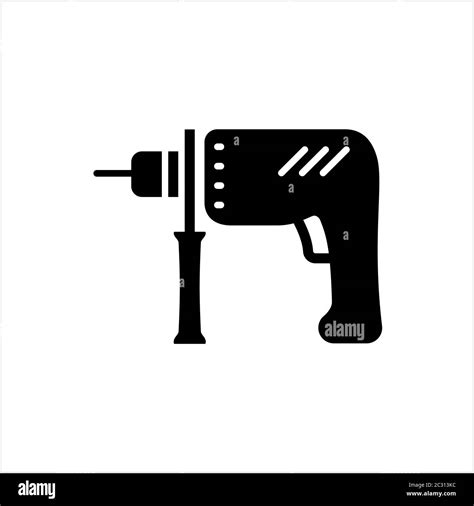 Drill Machine Icon Machine Tool Icon Vector Art Illustration Stock