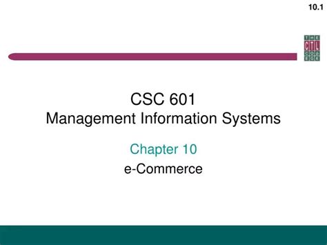 PPT CSC Management Information Systems PowerPoint Presentation Free Download ID