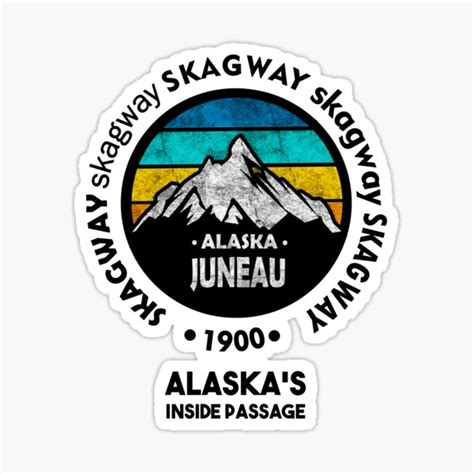 Skagway Alaska Sticker By Dejava Redbubble