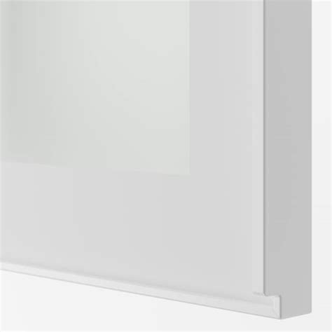 Sektion Wall Cabinet With 2 Glass Doors Whitehejsta White Clear Glass