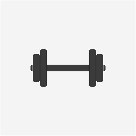 Dumbbell Icon Vector Gym Fitness Weight Sport Exercise Symbol Sign