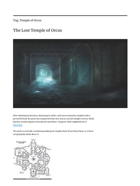 Temple Of Orcus Sanctuary Pdf Altar