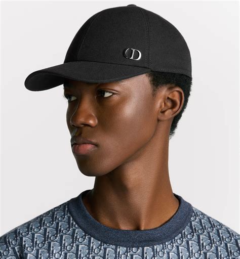 Cd Icon Cap Black Cotton Dior