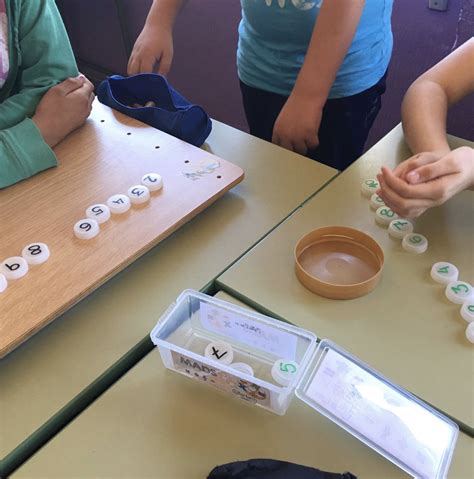 En nuestra clase de Primaria MADS Juego matemático