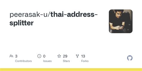 GitHub Peerasak U Thai Address Splitter