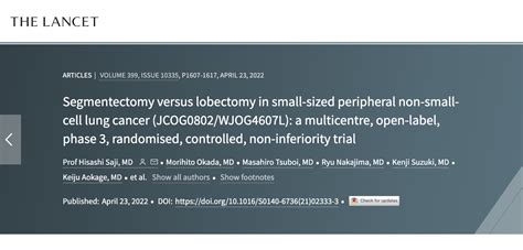 Segmentectomia Vs Lobectomia Pillole Dalla Ricerca Alcaseeu