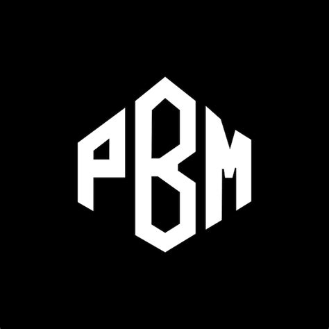 Premium Vector Pbm Letter Logo Design With Polygon Shape Pbm Polygon And Cube Shape Logo