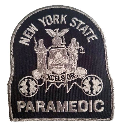 New York State Paramedic Patch Subdued Grey Black Code 2 Llc