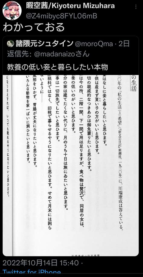 Himaanya Kansatsu On Twitter 暇空茜kiyoteru Mizuhara ＝水原清晃 氏