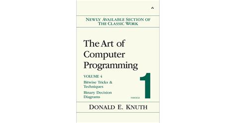 the art of computer programming volume 4 fascicle 1 bitwise tricks
