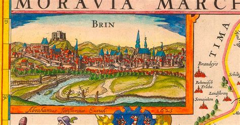 Moravská orlice Fabriciova mapa Moravy Kaeriova mapa Moravy