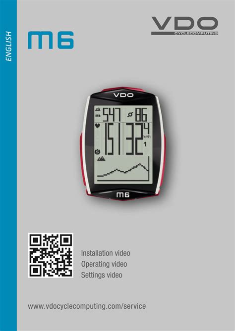Vdo Cyclecomputing M6 User Manual Manualzz
